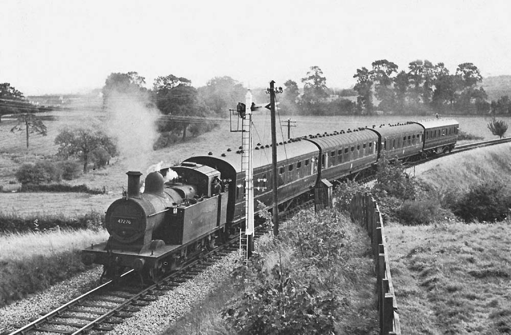Redditch Station: Ex-LMS 0-6-0T 3F No 47276 approaches Redditch with ...